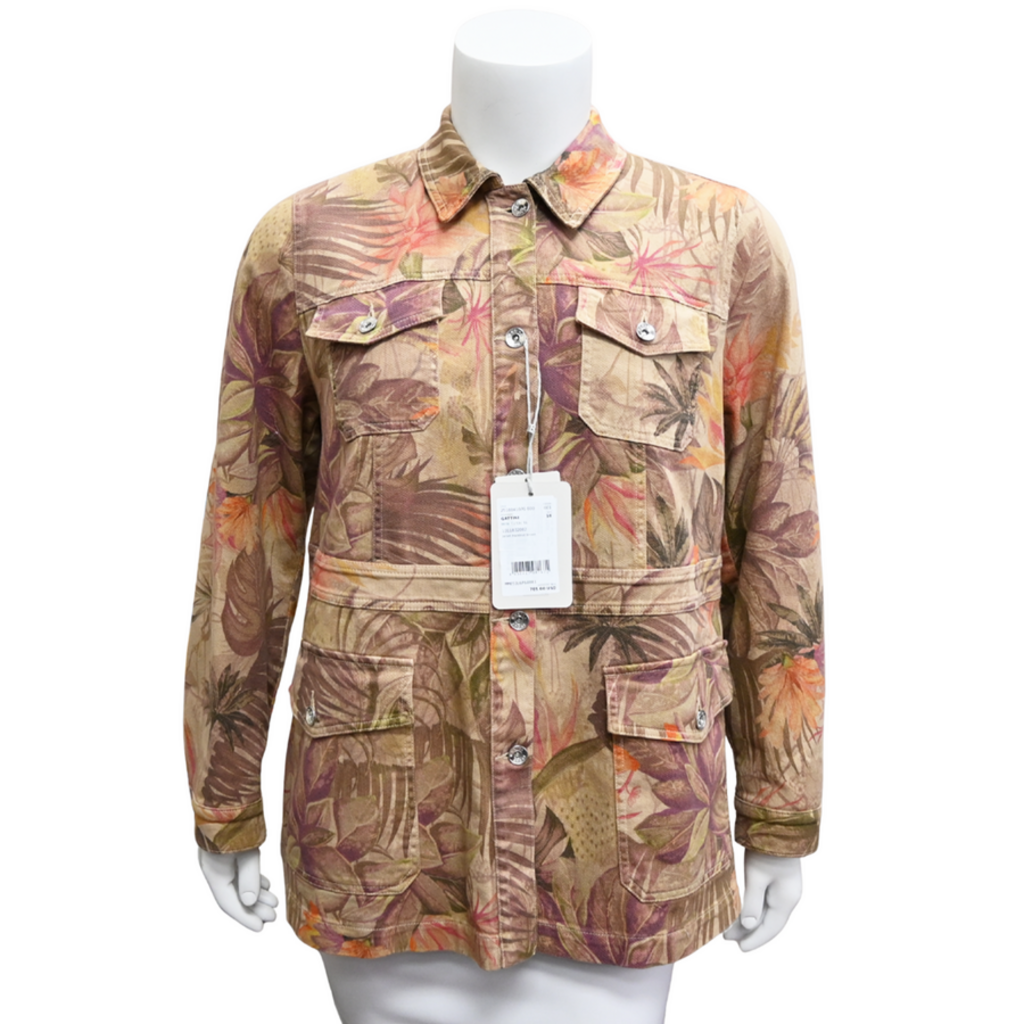 Hazelnut Brown Floral Denim Jacket – Clotheshorse Anonymous