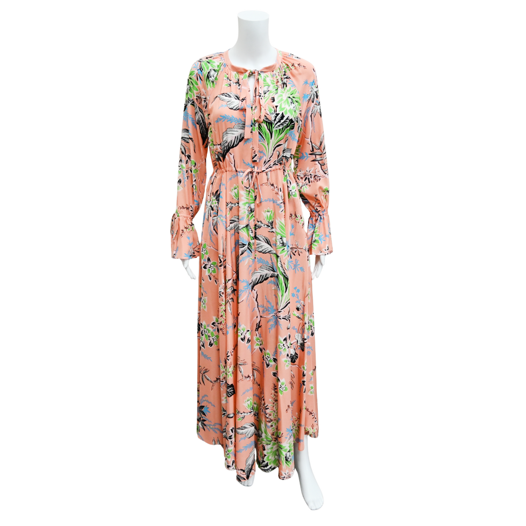 Avalon Hyacinth Floral Silk Maxi Dress – Clotheshorse Anonymous