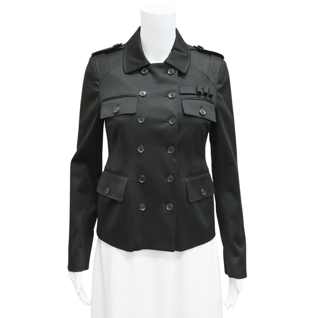 Black Twill Cotton Utility Jacket – Clotheshorse Anonymous