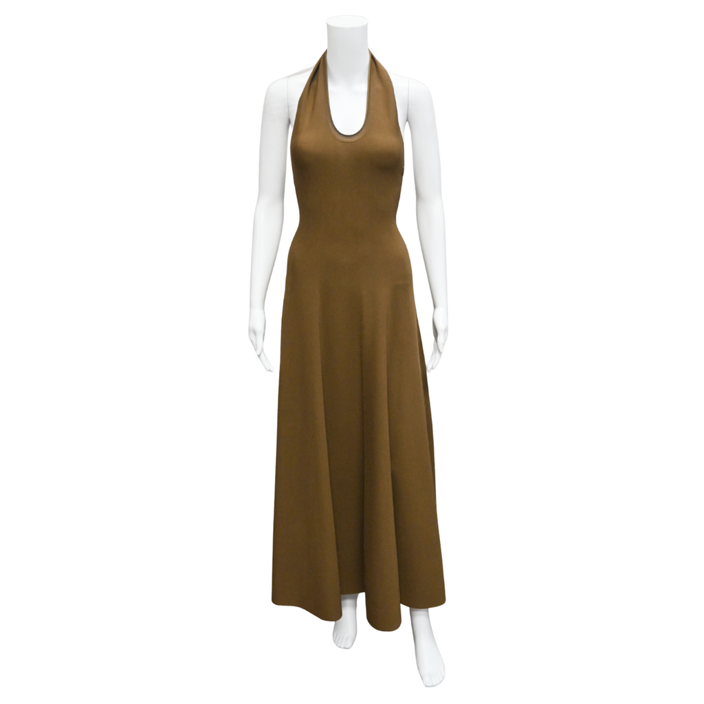 Melina Brown Knit Maxi Dress – Clotheshorse Anonymous